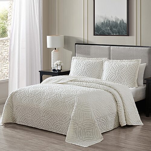 Click here for Beatrice Home Fashions Wedding Ring Chenille Bedsp... prices