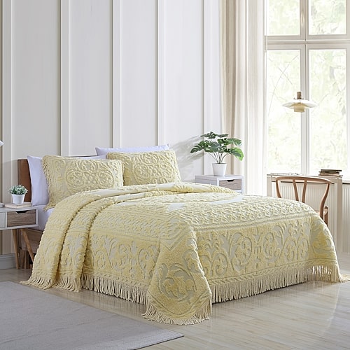 Click here for Beatrice Home Fashions Medallion Embellished Bedsp... prices