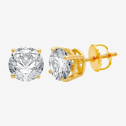 Click here for 2 CT. T.W. Natural White Diamond 14K Gold 6.3mm St... prices