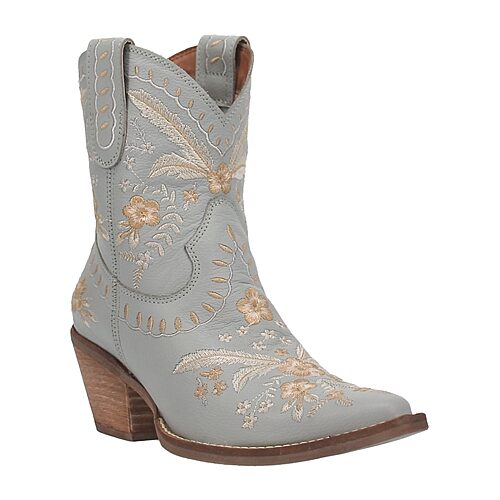 Click here for Dingo Womens Primrose Leather Booties - Blue prices