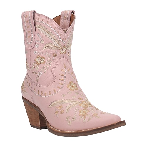 Click here for Dingo Womens Primrose Leather Booties - Pink prices