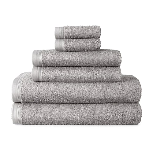 Click here for Home Expressions Solid & Stripe Bath Towel  One Si... prices