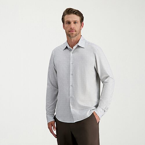 Click here for Haggar Performance Mens Long Sleeve Regular Fit Bu... prices
