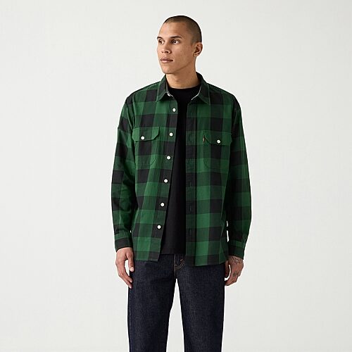 Click here for Levis Mens Long Sleeve Relaxed Fit Flannel Shirt... prices