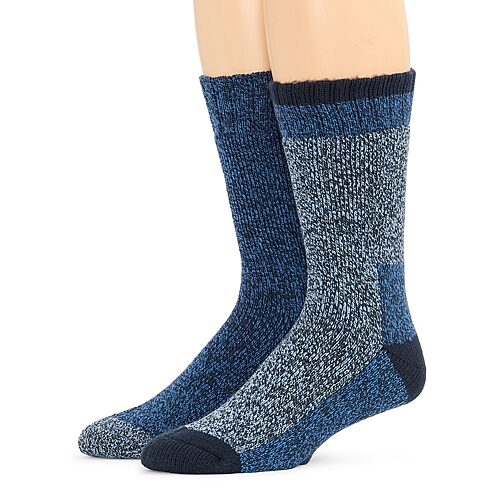 Click here for St. Johns Bay Thermal Mens 2 Pair Boot Socks  10-1... prices