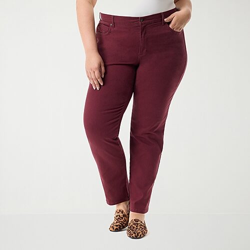 Click here for Gloria Vanderbilt Amanda Womens Plus Classic Twill... prices