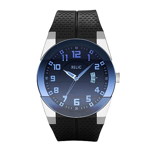 Click here for Mens RELIC by Fossil Jake Beveled Blue Dial Watch... prices