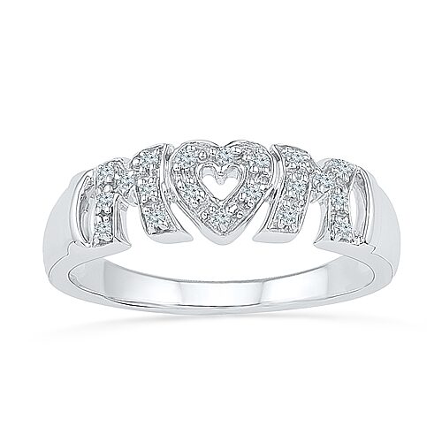 Click here for Mom Womens 2MM 1/10 CT. T.W. Natural White Diamond... prices
