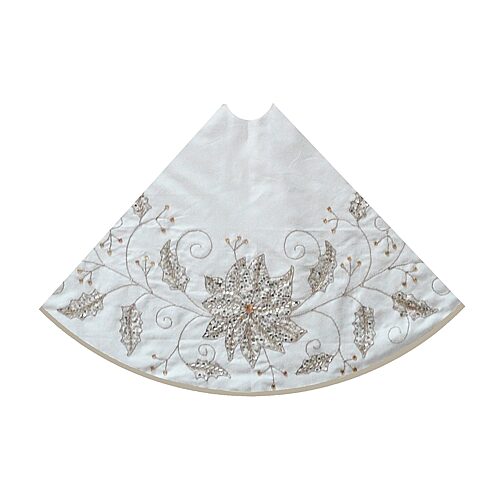 Click here for Kurt Adler 54-Inch Ivory Holly Tree Skirt prices