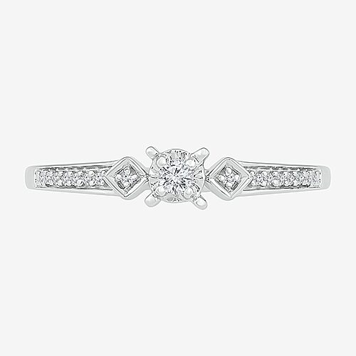 Click here for Promise My Love Womens 1/10 CT. T.W. Natural White... prices
