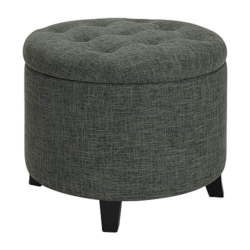 Click here for Designs4Comfort Round Ottoman  One Size  Gray prices
