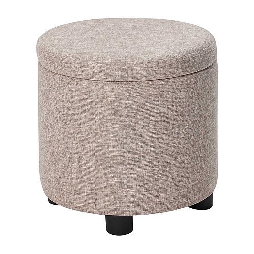 Click here for Designs4Comfort Round Storage Ottoman  One Size  B... prices