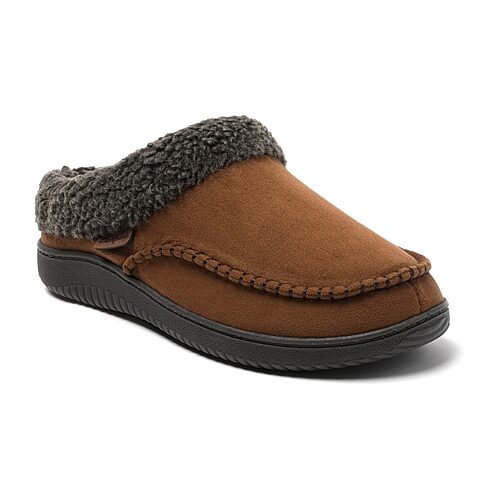 Click here for Dearfoams Mens Marshall Microsuede Moccasin Toe Cl... prices