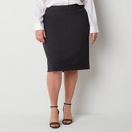 Click here for Liz Claiborne Womens Plus Mid Rise Pencil Skirt  2... prices