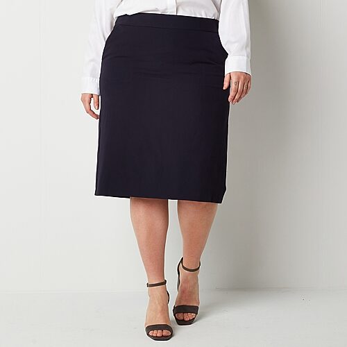 Click here for Liz Claiborne Womens Plus Mid Rise Pencil Skirt  2... prices