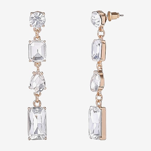 Click here for JS Jessica Simpson Gold Tone Womens Glass Drop Ear... prices