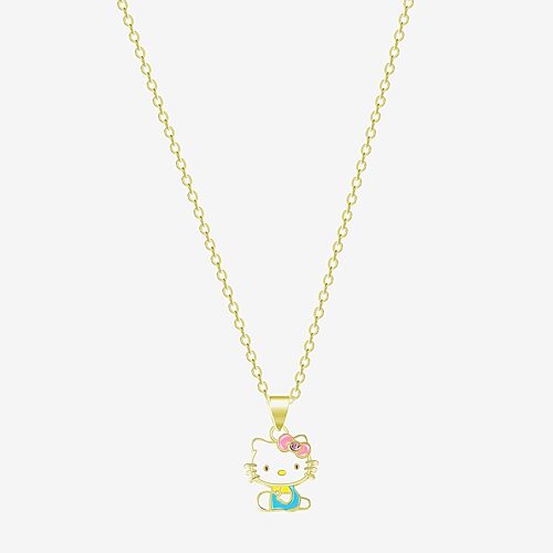 Click here for Hello Kitty Womens Pink Crystal 18K Gold Over Bras... prices