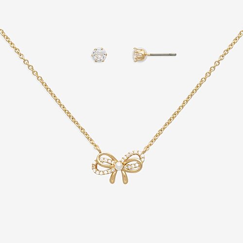 Click here for Mixit Womens Cubic Zirconia Bow Hypoallergenic 2-p... prices