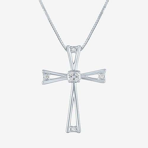 Click here for Diamond Accent Cross (G-H  Si2-I1) Womens Diamond... prices