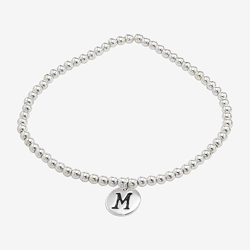 Click here for Sparkle Allure Initial Womens Round Beaded Bracele... prices