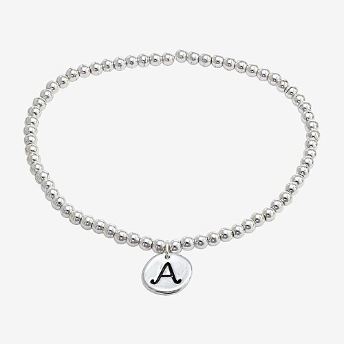 Click here for Sparkle Allure Initial Womens Round Beaded Bracele... prices
