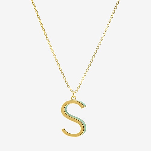 Click here for Sparkle Allure Initial Womens 14K Gold Over Brass... prices