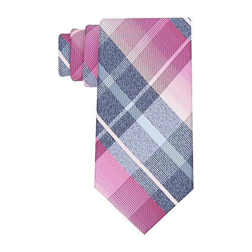 Click here for Stafford Plaid Tie  One Size  Pink prices