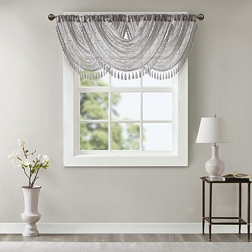 Click here for Madison Park Iris 38W X 46L Rod Pocket Waterfall V... prices