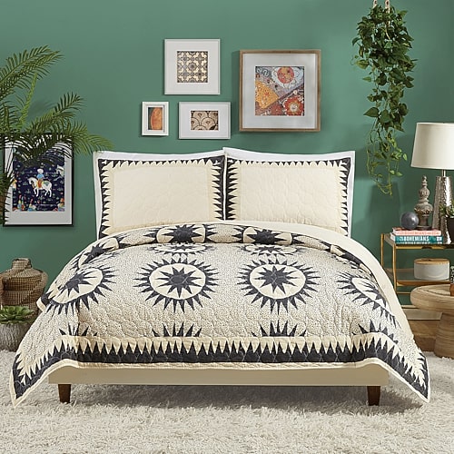 Click here for Justina Blakeney Soleil Quilt Set  King prices
