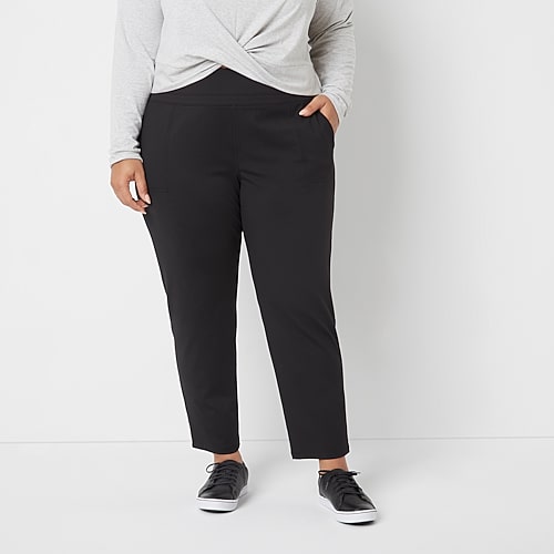 Click here for Stylus Womens Plus Tapered High Rise Pull-On Pant... prices