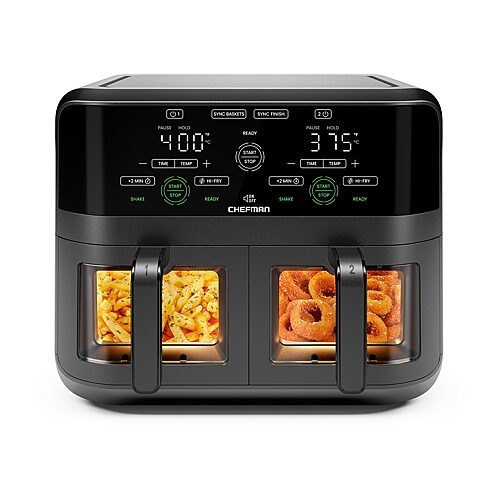 Click here for Chefman 6-Qt. Digital Dual-Cooking Double-Basket A... prices