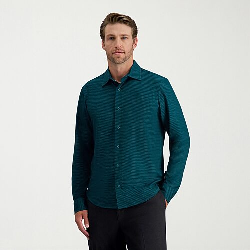 Click here for Haggar Performance Mens Long Sleeve Regular Fit Bu... prices