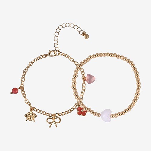 Click here for Arizona Gold Tone Bee Womens 2-pc. Bracelet Set  O... prices