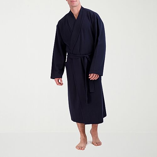 Click here for Hanes Mens Waffle Long Sleeve Long Length Robe  On... prices