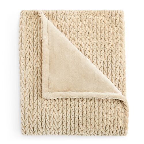 Click here for Fieldcrest Diamond Mink Throw  One Size  White prices