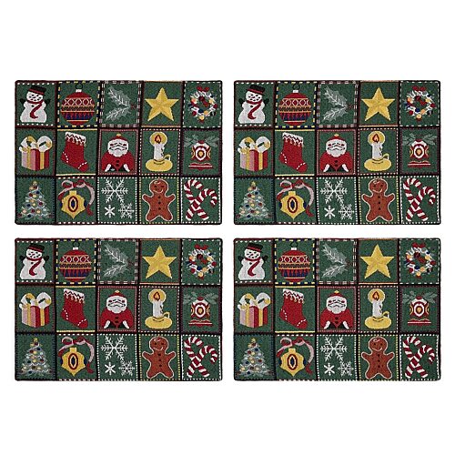 Click here for Homewear Christmas Fun 4-pc. Placemat  One Size  G... prices