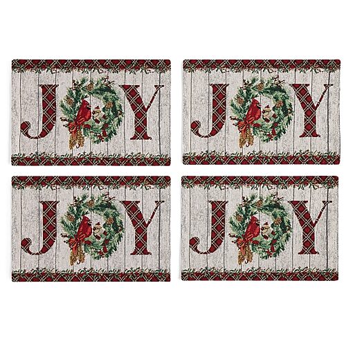 Click here for Homewear Holiday Joy Placemat  One Size  Multiple... prices
