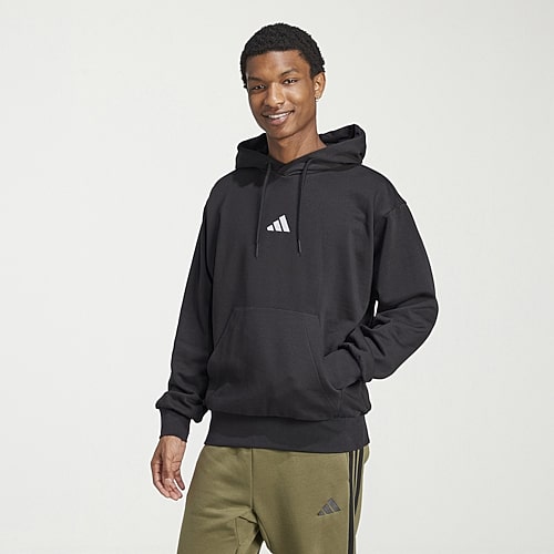 Click here for adidas Mens Essentials FeelCozy Fleece Hoodie - Bl... prices