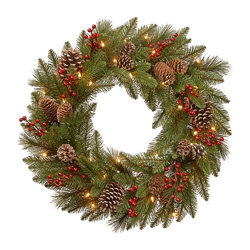 Click here for National Tree Co. Bristle Berry Wreath  One Size... prices