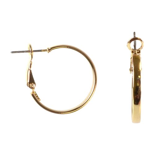 Click here for Bold Elements Gold Tone Womens 3/4 Inch Hoop Earri... prices