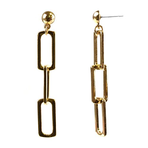 Click here for Bold Elements Gold Tone Womens Drop Earrings  One... prices