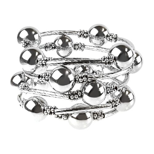 Click here for Bold Elements Silver Tone Womens Stretch Bracelet... prices