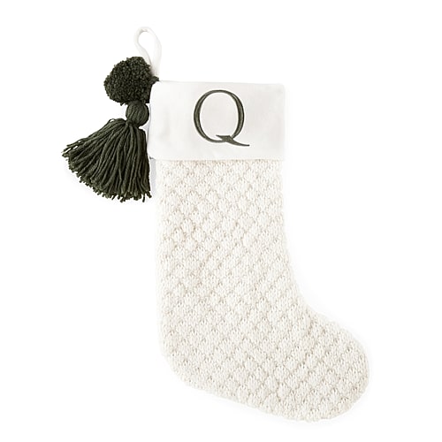 Click here for North Pole Trading Co. Ivory Knit Monogram Christm... prices