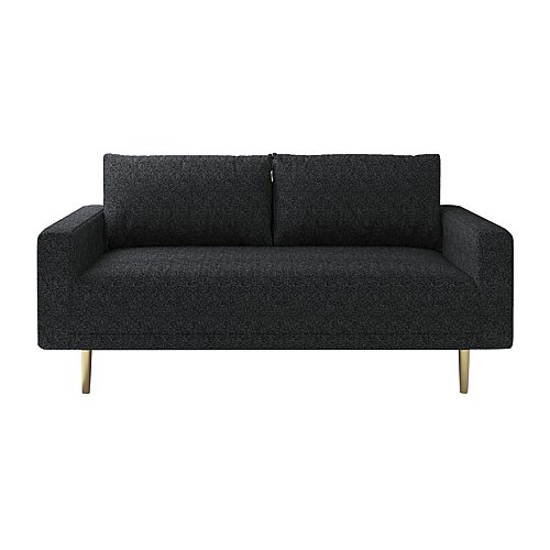 Click here for Aurelia 63 Boucle Fabric Loveseat - Black prices
