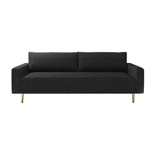Click here for Aurelia 82.5 Boucle Fabric Sofa - Black prices