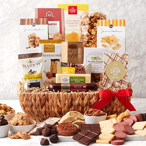 Click here for Hickory Farms Delightful Decadence Gift Basket Set... prices