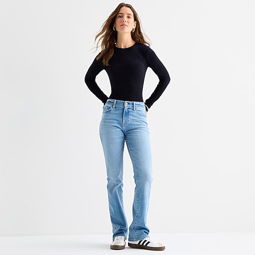 Click here for a.n.a Womens High Rise Bootcut Jean  18 Petite Sho... prices