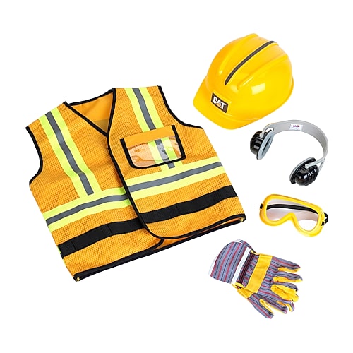 Click here for CAT Constuction Worker Vest 5-pc. Toy Tool  One Si... prices
