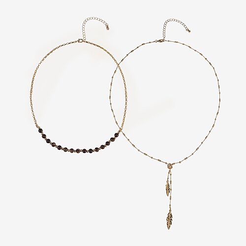 Click here for Mixit Gold Tone Womens 2-pc. Necklace Set  One Siz... prices