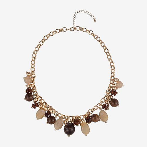 Click here for Mixit Gold Tone Womens 18 Inch Statement Necklace... prices